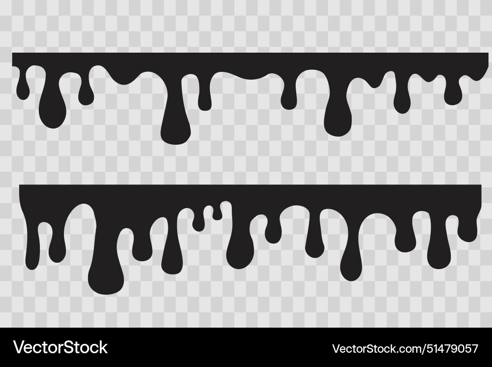 Dripping paint molten splash liquid flow abstract Vector Image