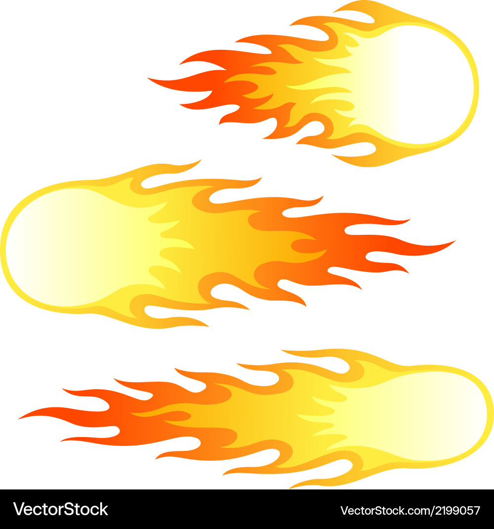 Firebals Royalty Free Vector Image - VectorStock