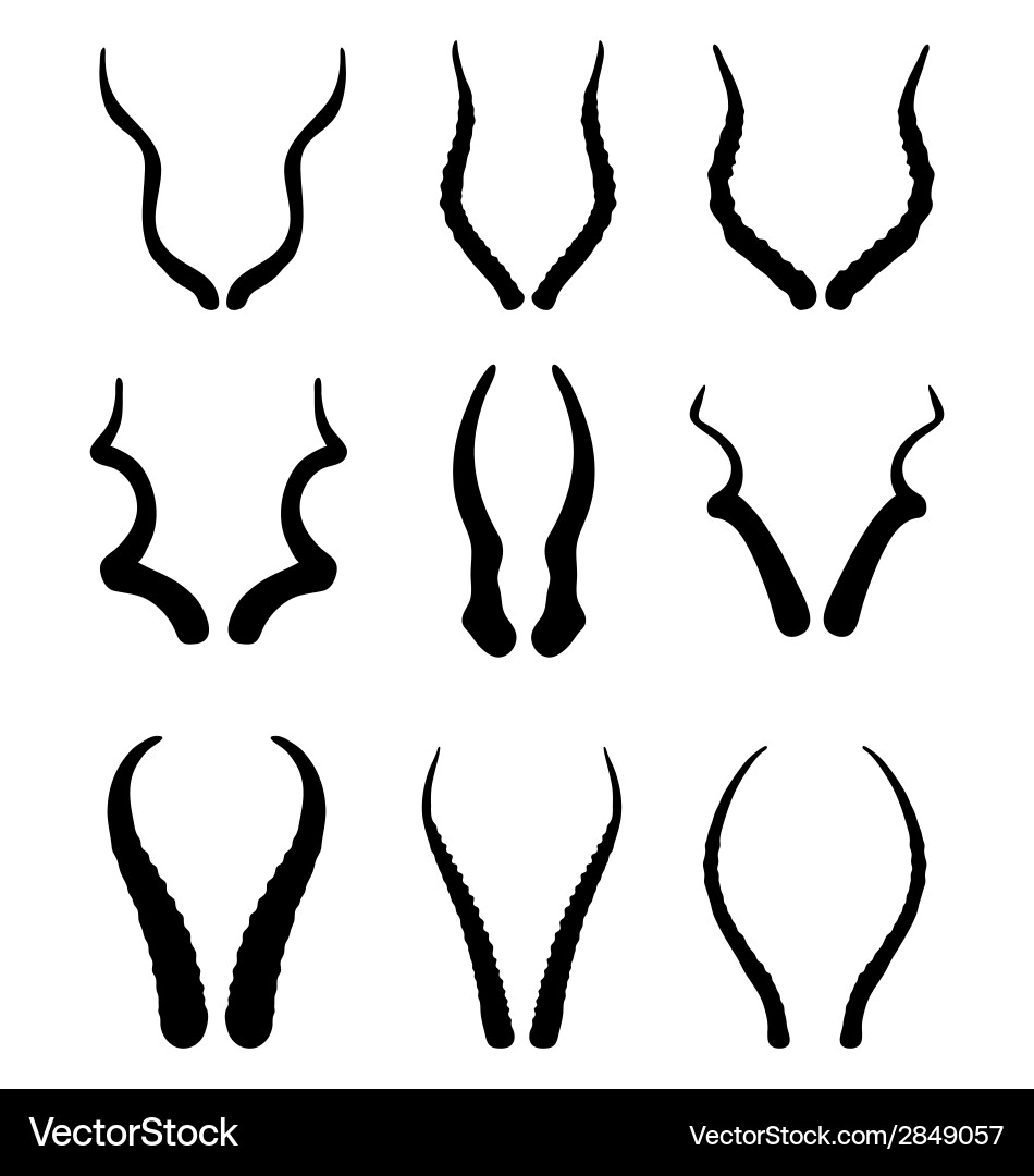 Horns Royalty Free Vector Image - VectorStock