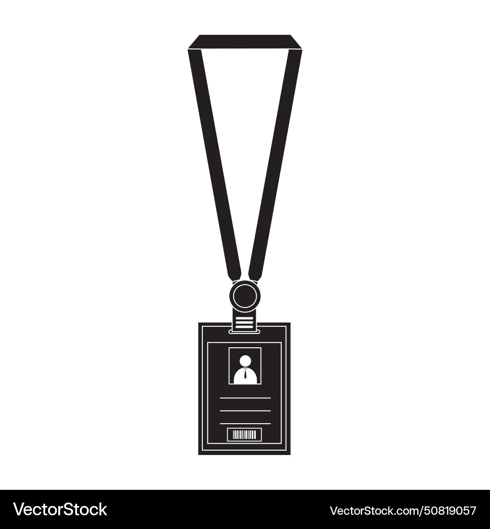 Identity card icon Royalty Free Vector Image - VectorStock