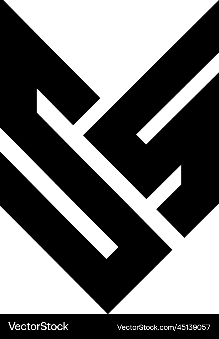 SS Monogram Logo Royalty Free Vector Image - VectorStock