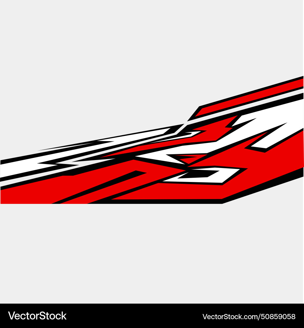 Car wrapping decal template design Royalty Free Vector Image