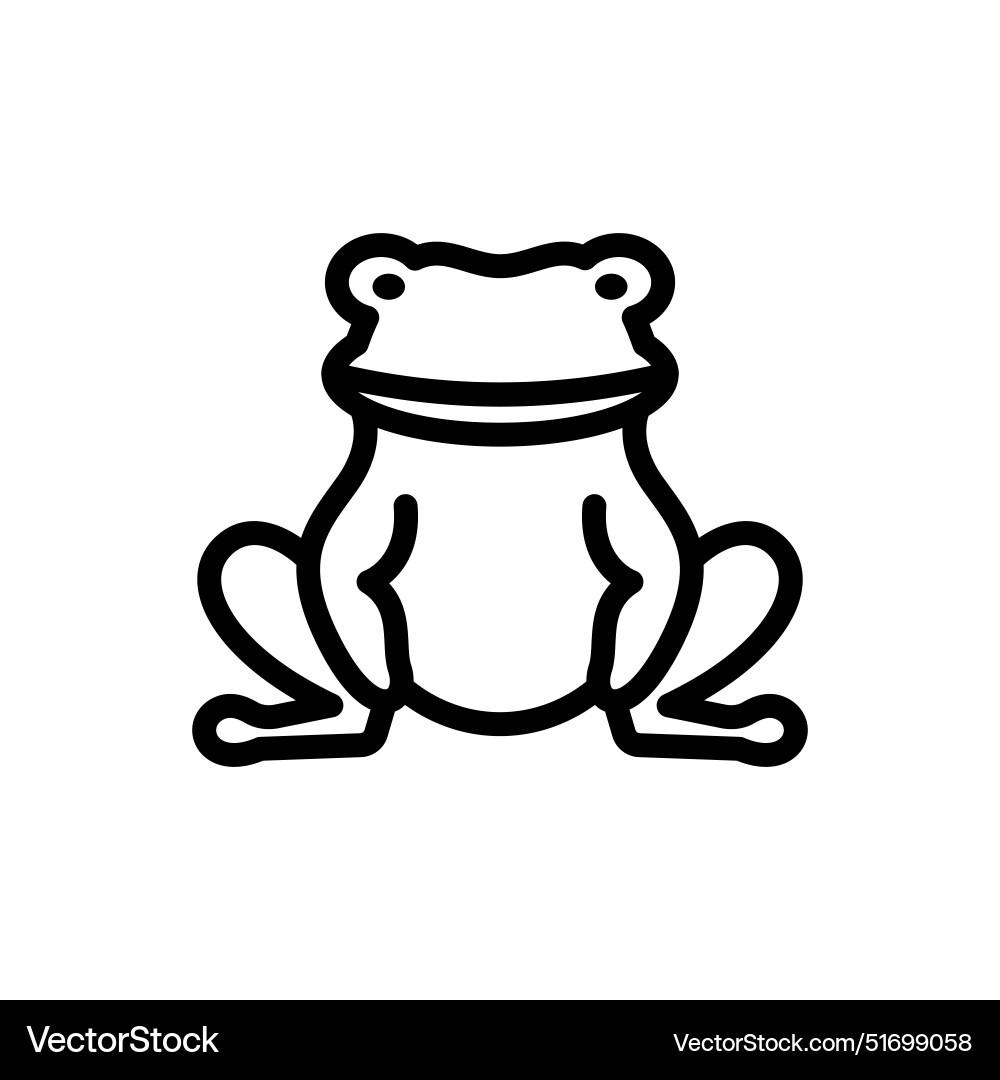 Frog icon or logo design isolated sign symbol Vector Image