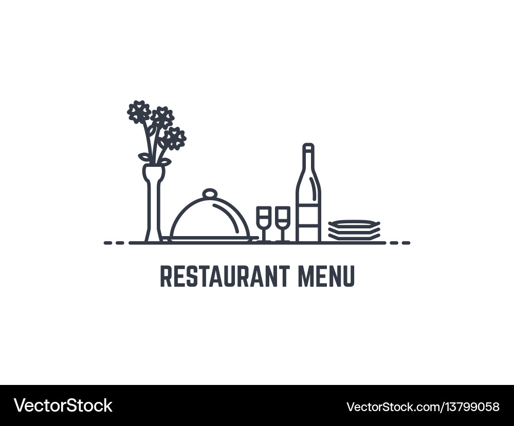 Restaurant menu banner Royalty Free Vector Image