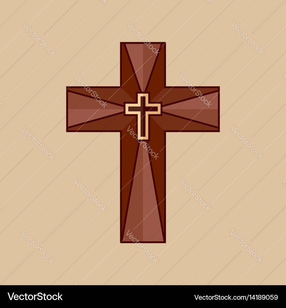 Cross of jesus christ Royalty Free Vector Image