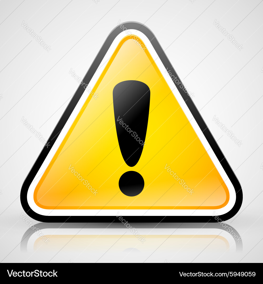 Danger sign Royalty Free Vector Image - VectorStock