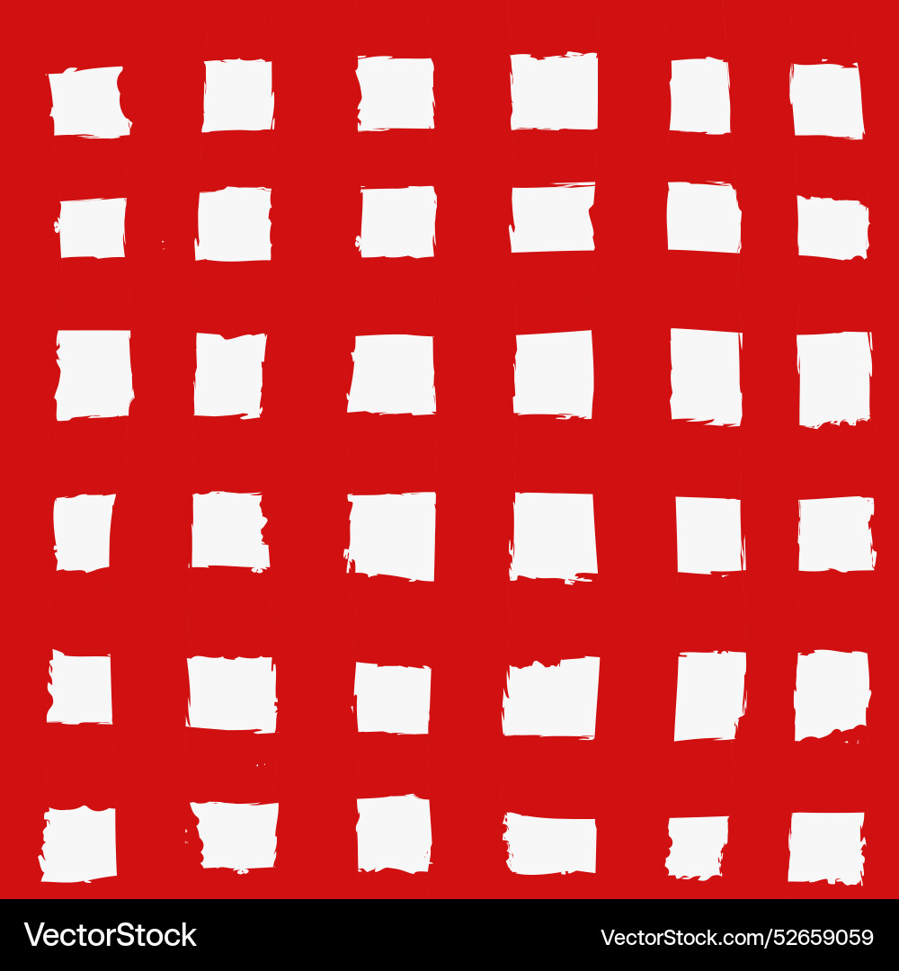 Seamless repeat pattern with red gingham Vector Image