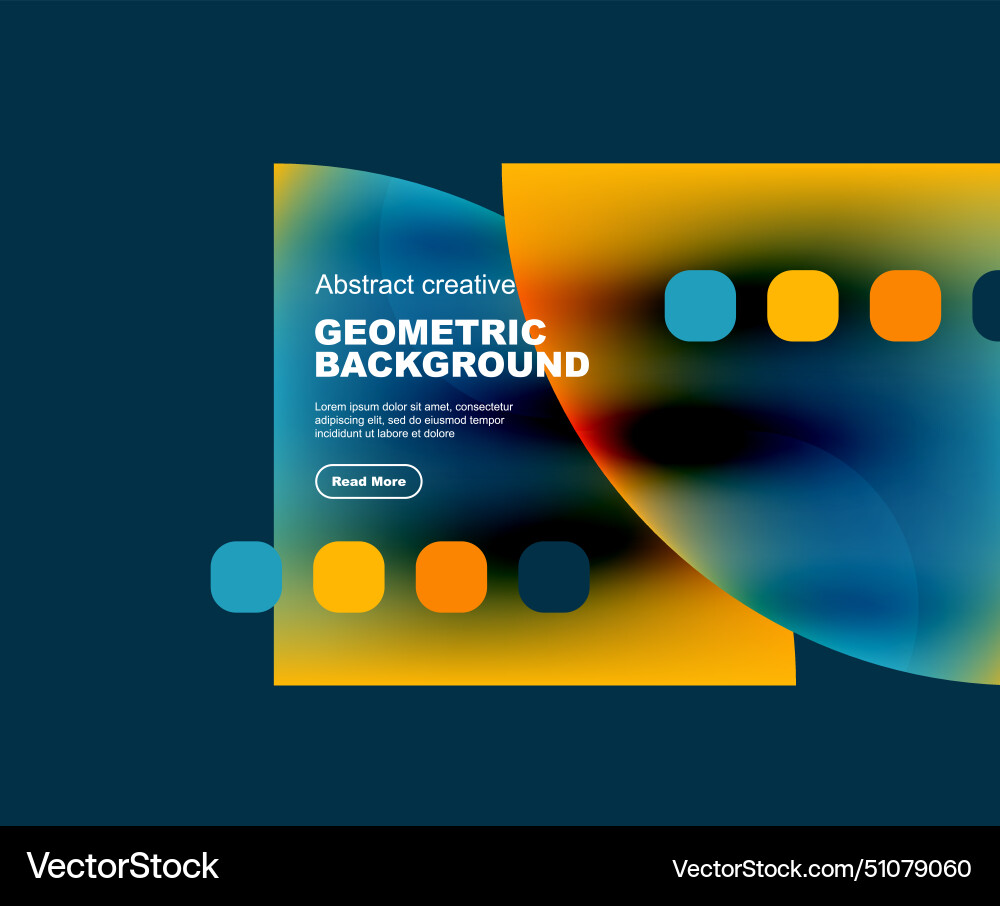 A blue and yellow geometric background Royalty Free Vector