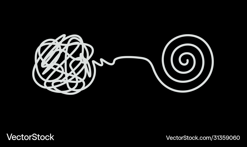 Decoding understanding problem line clew Vector Image