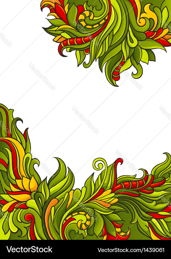 Floral Swirl Background Royalty Free Vector Image