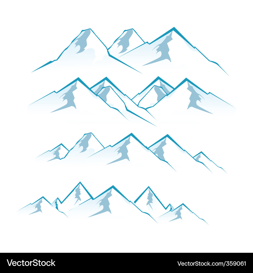 Mountains Royalty Free Vector Image - VectorStock