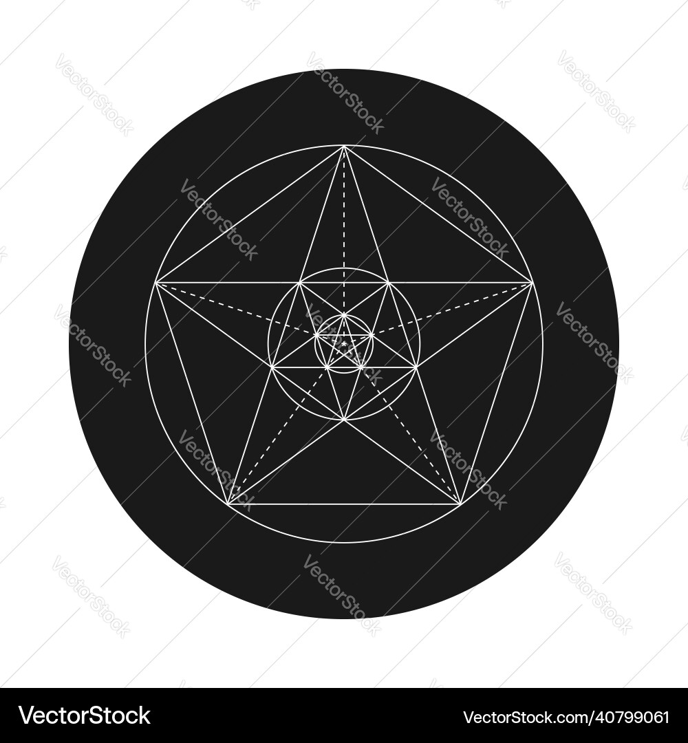 Pentagonal star Royalty Free Vector Image - VectorStock