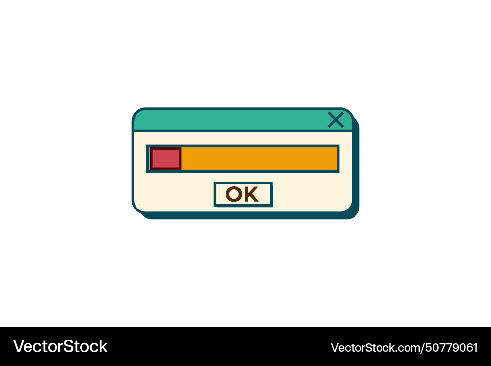 Progress bar sticker set Royalty Free Vector Image