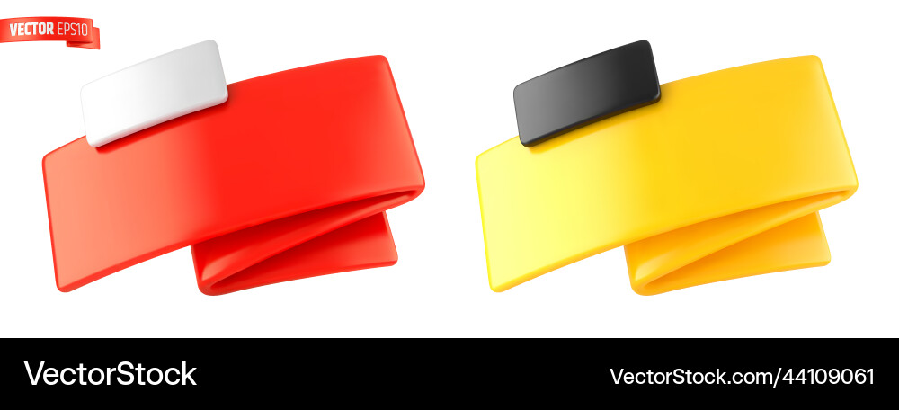 Realistic banners Royalty Free Vector Image - VectorStock