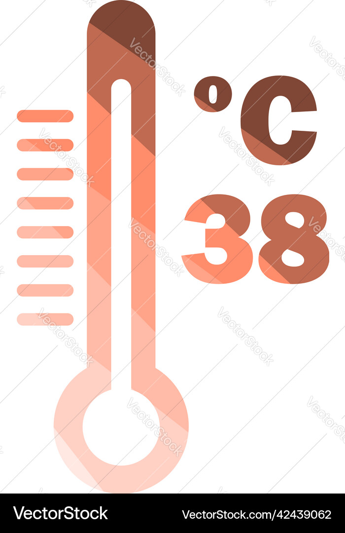 High temperature icon Royalty Free Vector Image