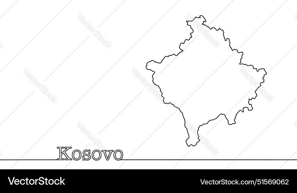 Kosovo Royalty Free Vector Image Vectorstock