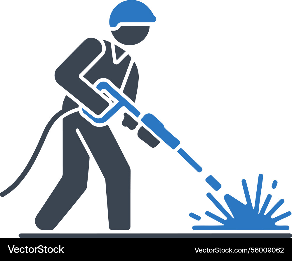 Pressure washer icon Royalty Free Vector Image