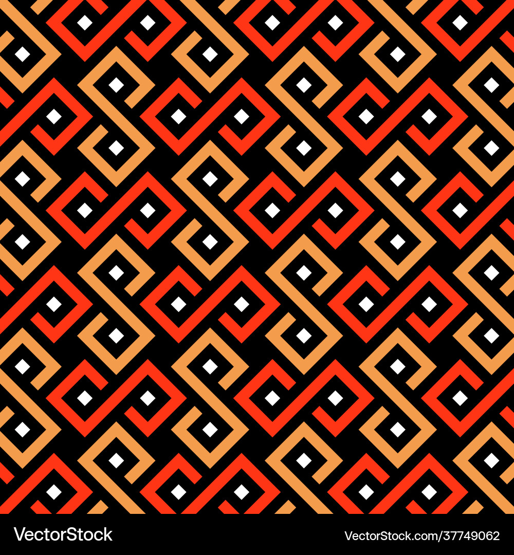 Traditional african pattern Royalty Free Vector Image