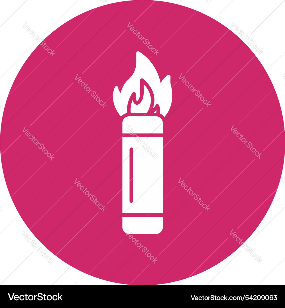 Flare glyph circle icon Royalty Free Vector Image