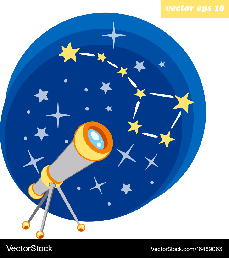 Telescope Royalty Free Vector Image - VectorStock