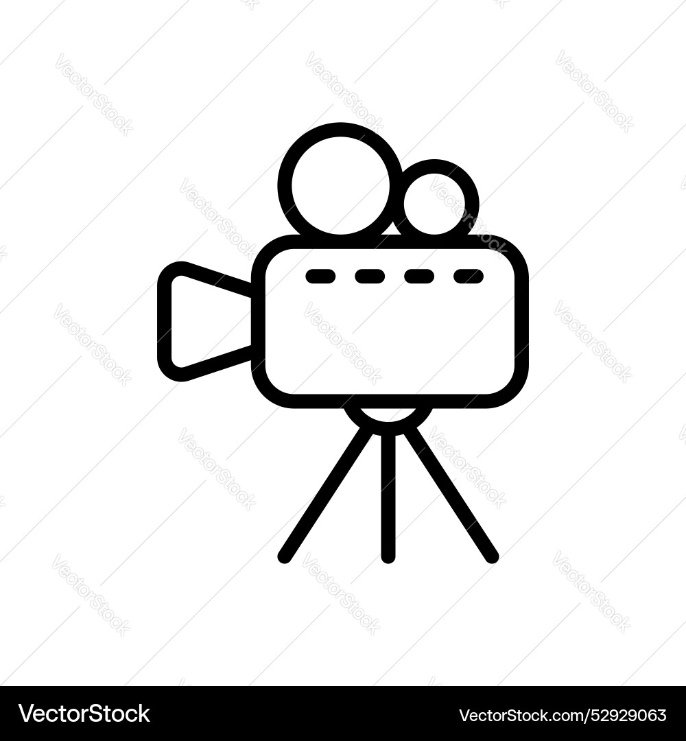 Tv camera icon Royalty Free Vector Image - VectorStock