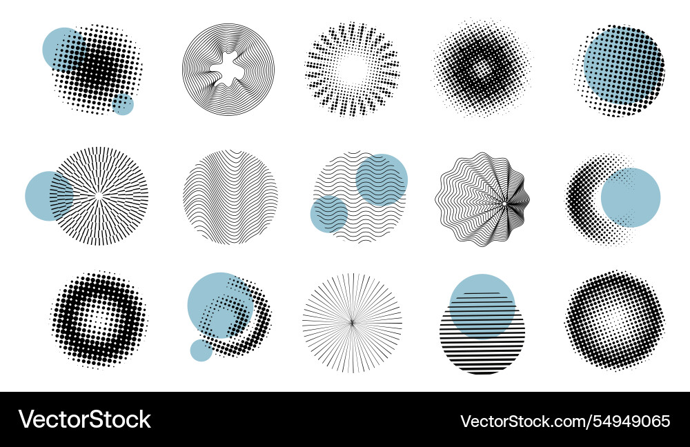 Dot pattern abstract logo design line geometry Vector Image
