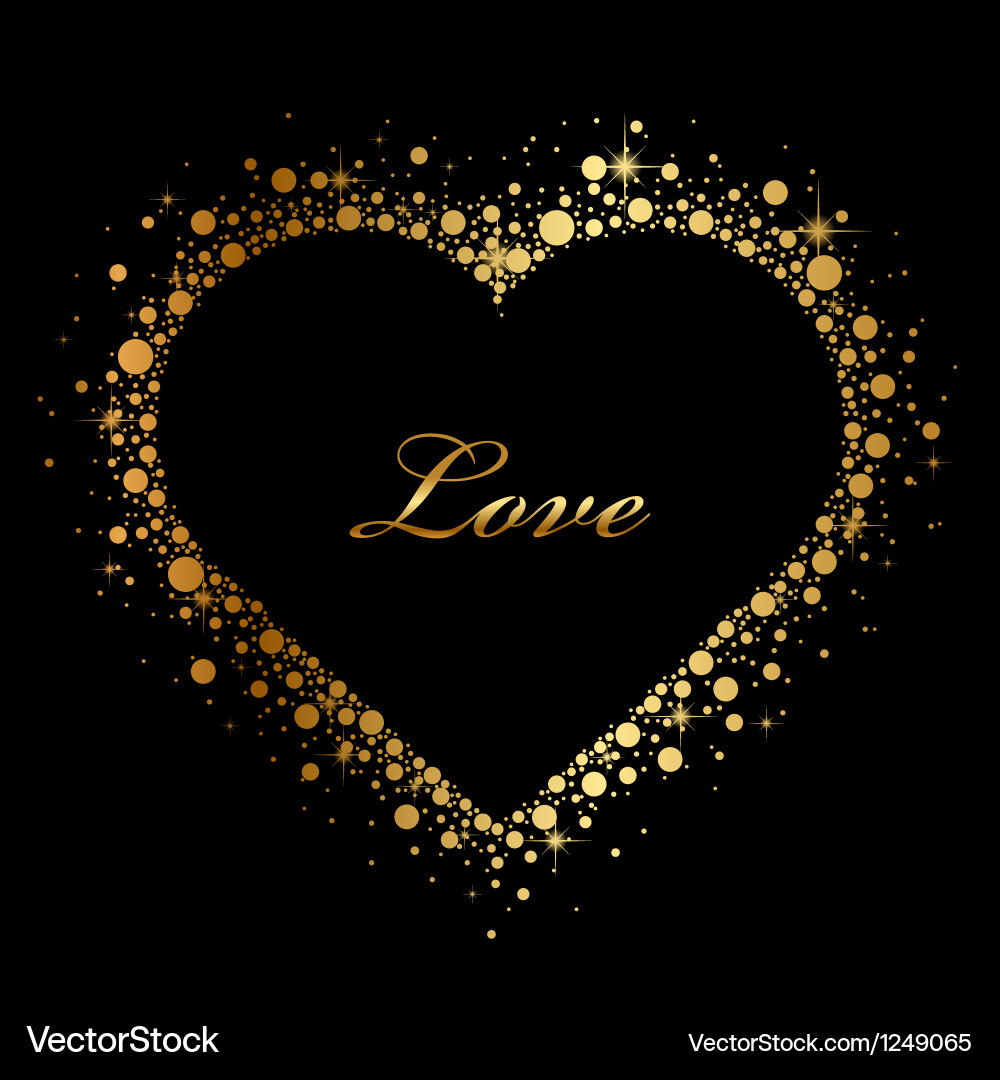 Glowing Heart Background Royalty Free Vector Image