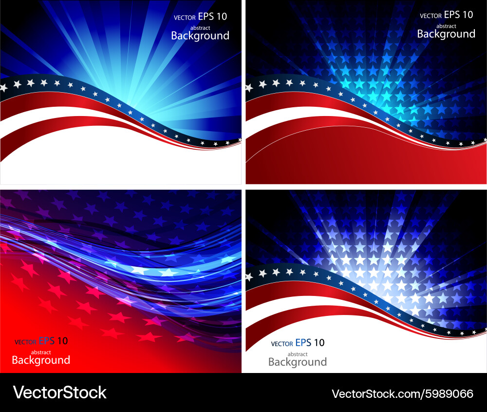 Abstract of american flag Royalty Free Vector Image