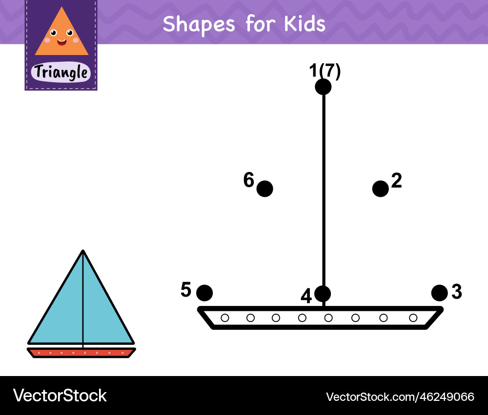 Dot to game for kids connect the dots Royalty Free Vector