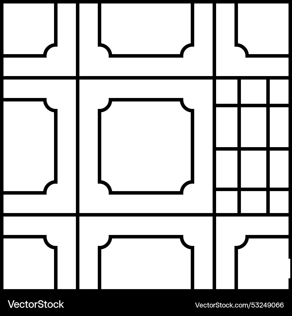 Floor lay tiles line icon Royalty Free Vector Image