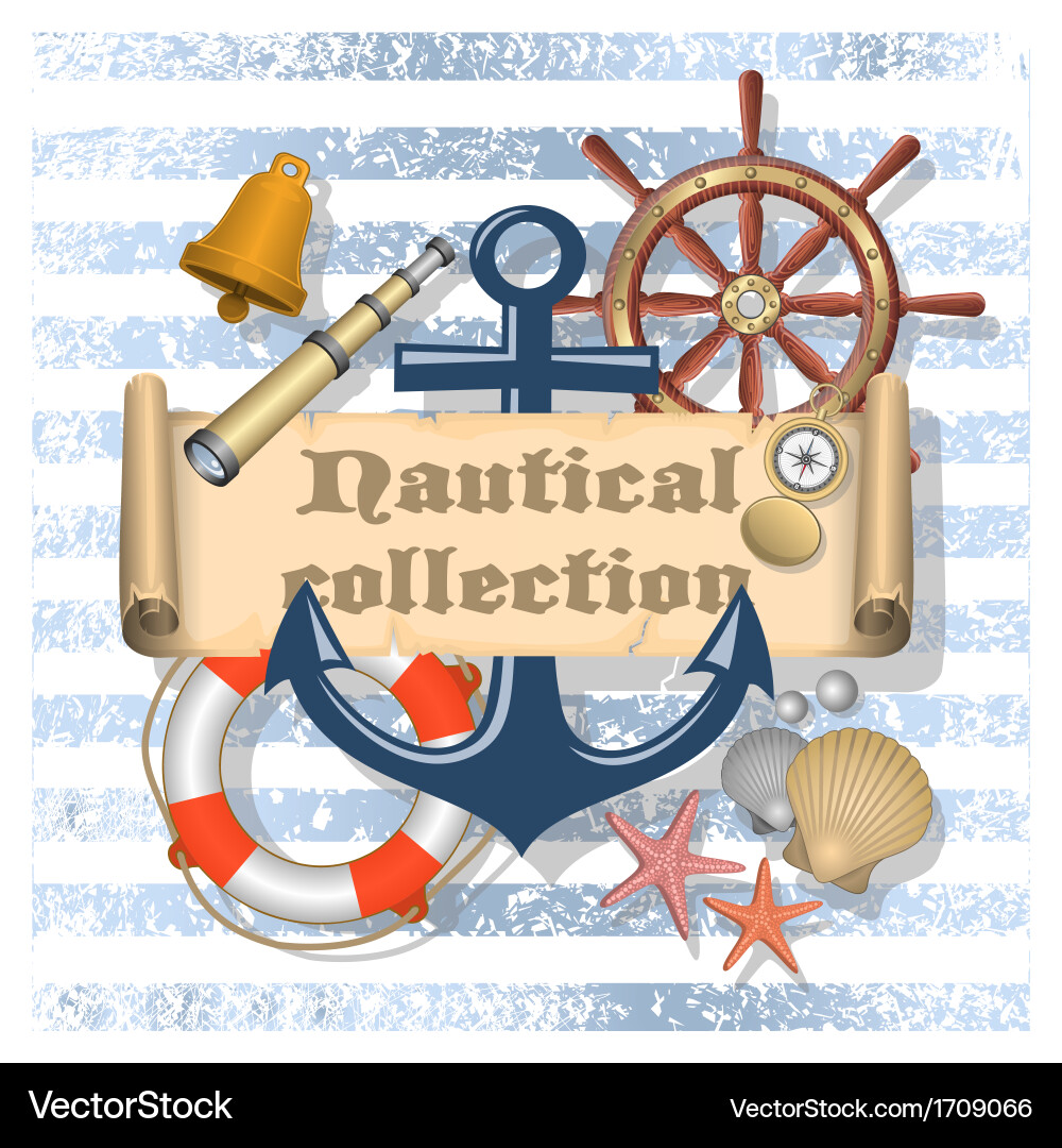 Nautical collection 4 Royalty Free Vector Image