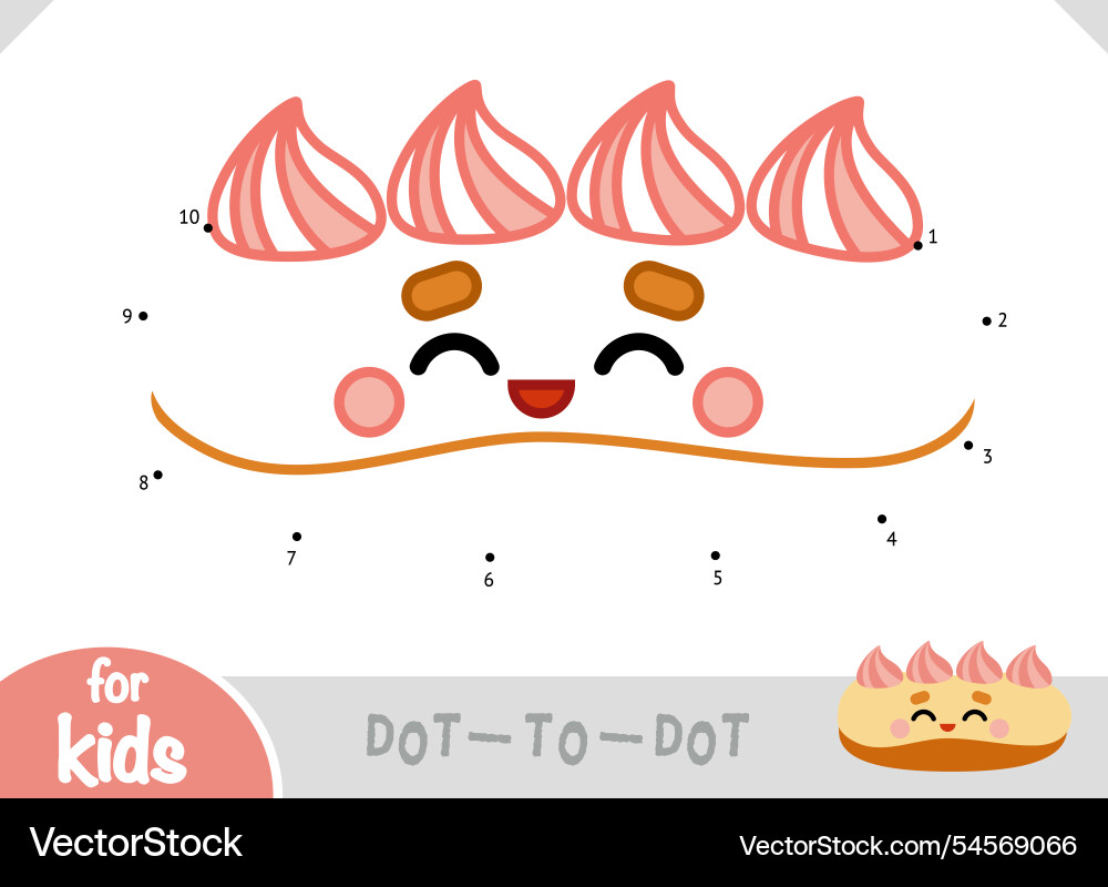 Numbers game education dot Royalty Free Vector Image