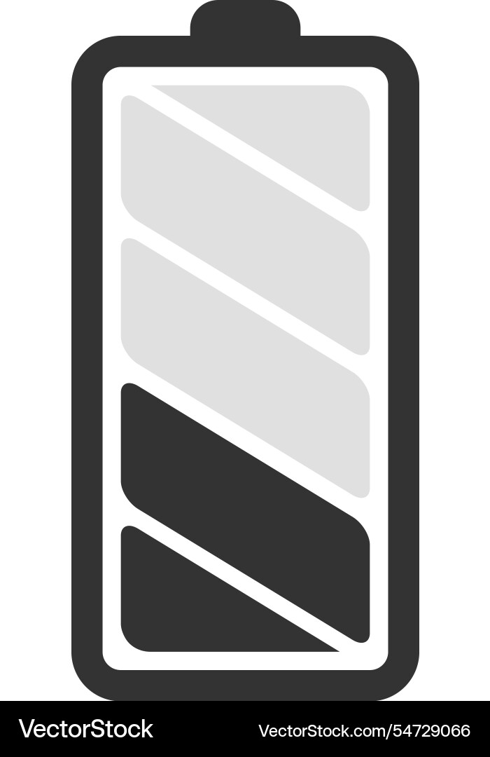 Simple battery icon indicating a low charge status