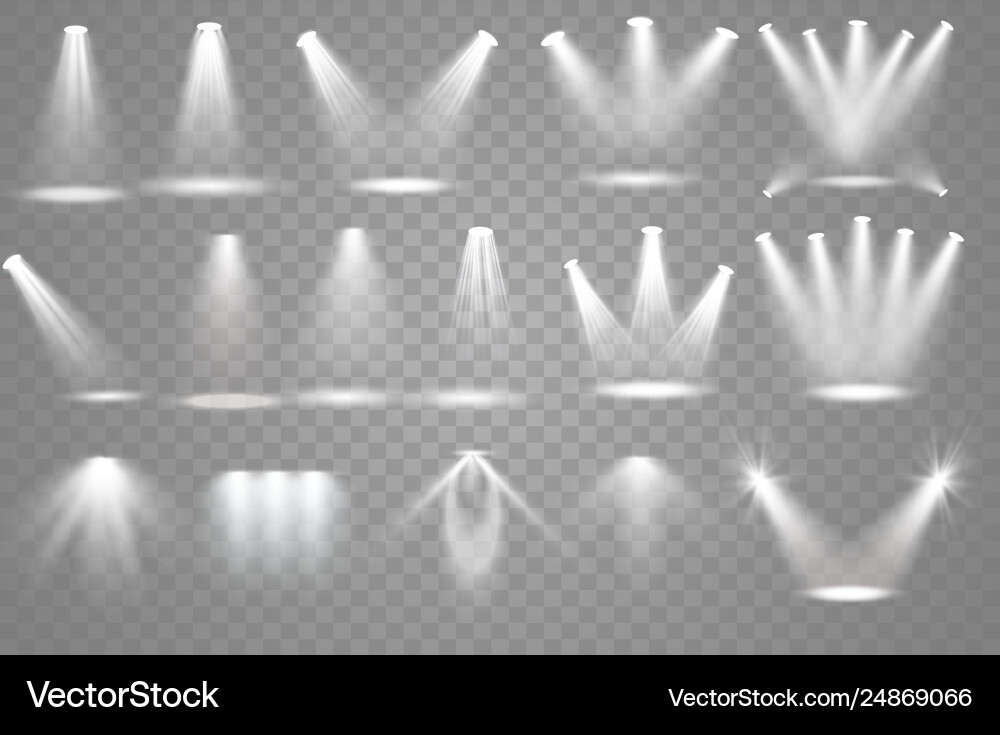 Spotlight light Royalty Free Vector Image - VectorStock