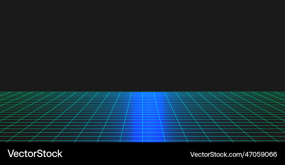 Wireframe perspective grid space neon infinity Vector Image Wireframe perspective grid space neon infinity Vector Image