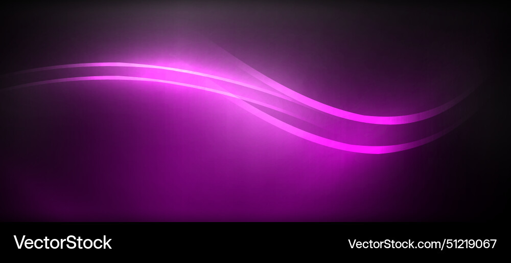 Violet wave on black liquid art with magenta Vector Image