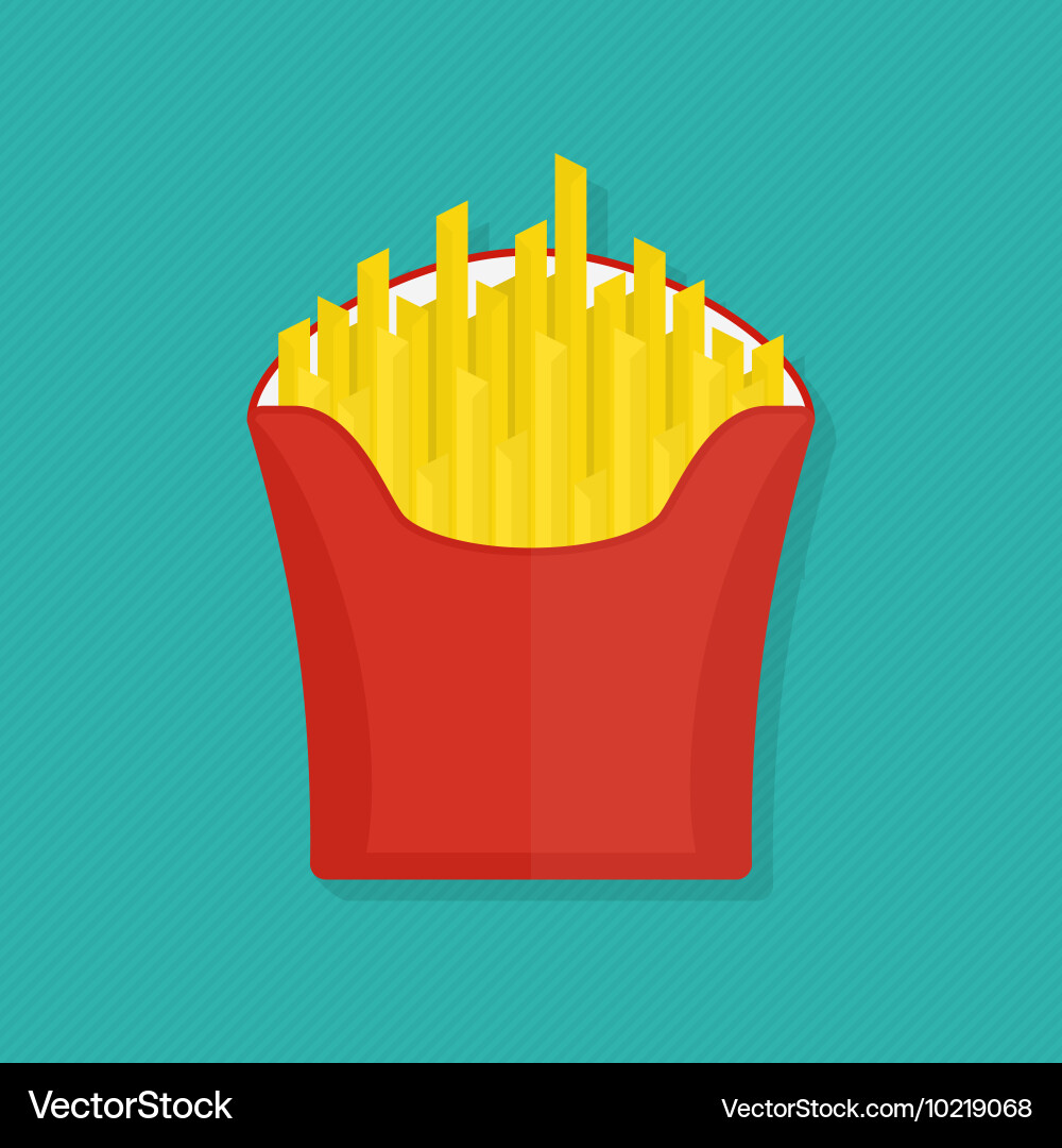 French fries Royalty Free Vector Image - VectorStock