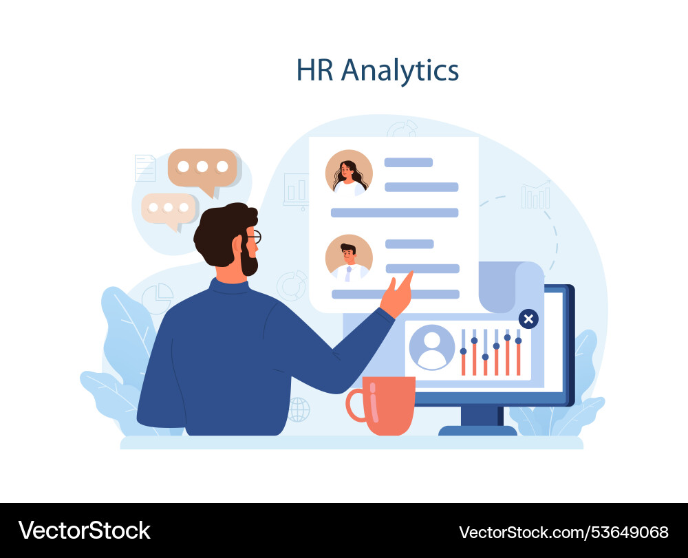 Human resources manager hr agent competencies Vector Image