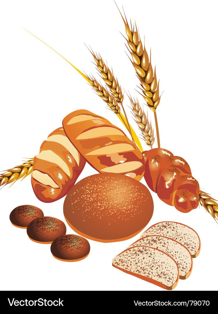 Assorted Baked Goods Royalty Free Vector Image