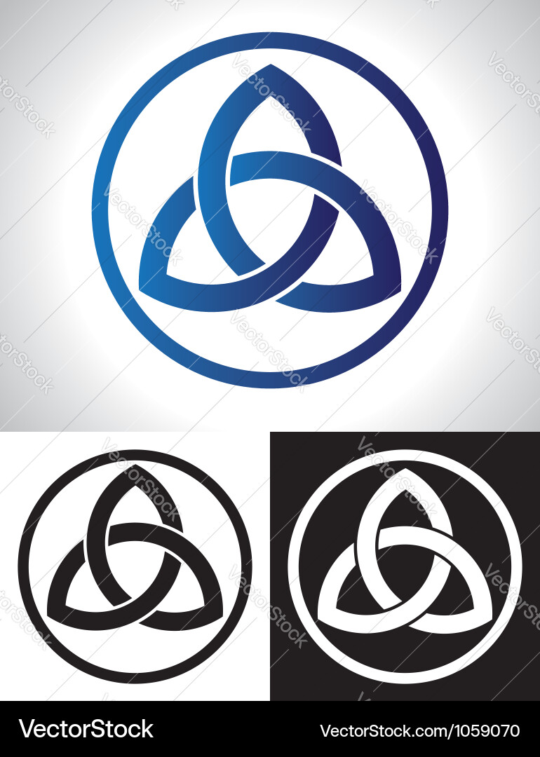 Celtic trinity knot Royalty Free Vector Image - VectorStock