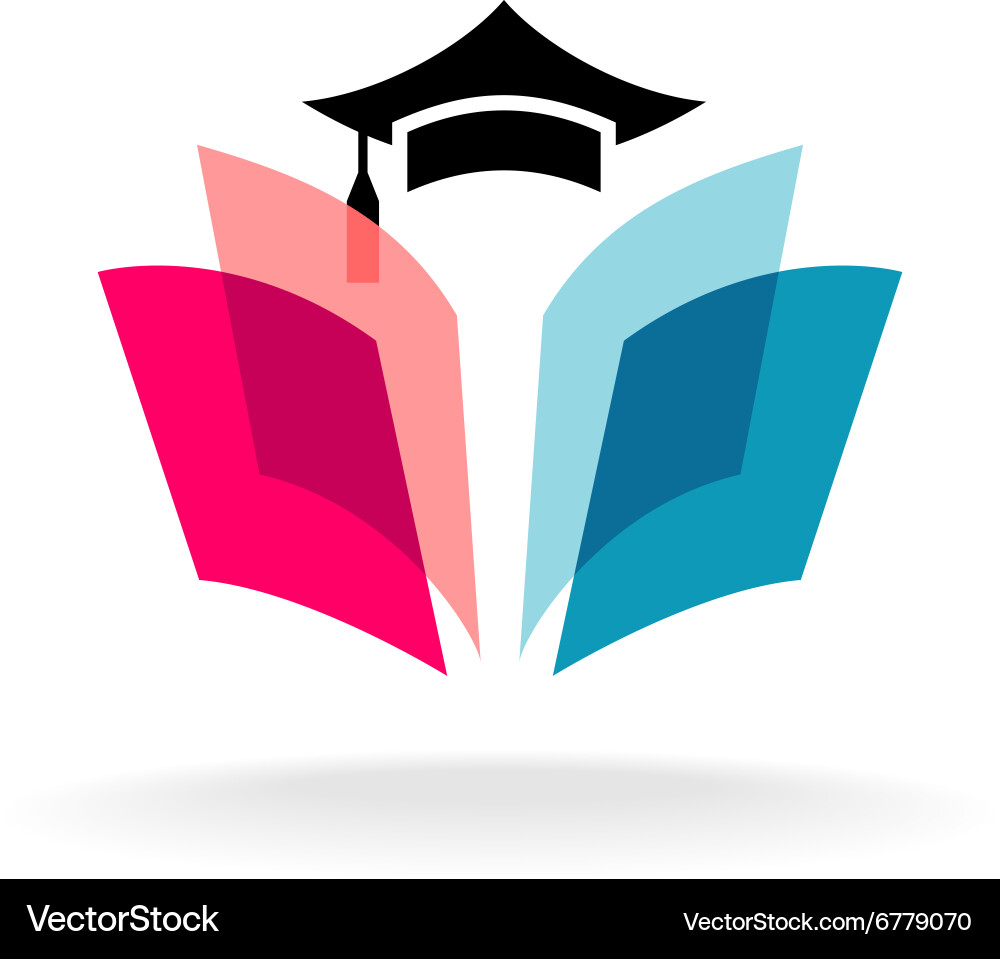 Education Graduation Logo Royalty Free Vector Image