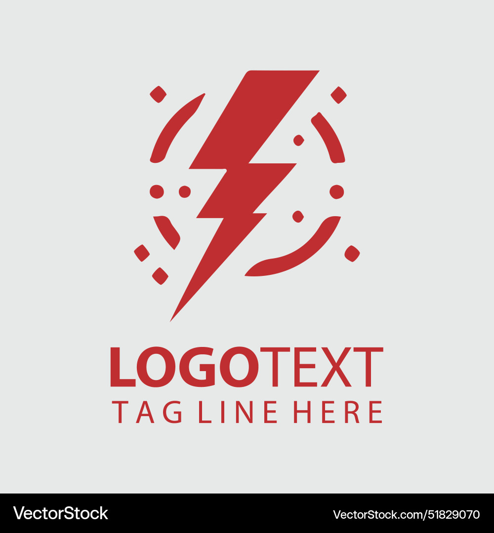 Electric bolt logo Royalty Free Vector Image - VectorStock