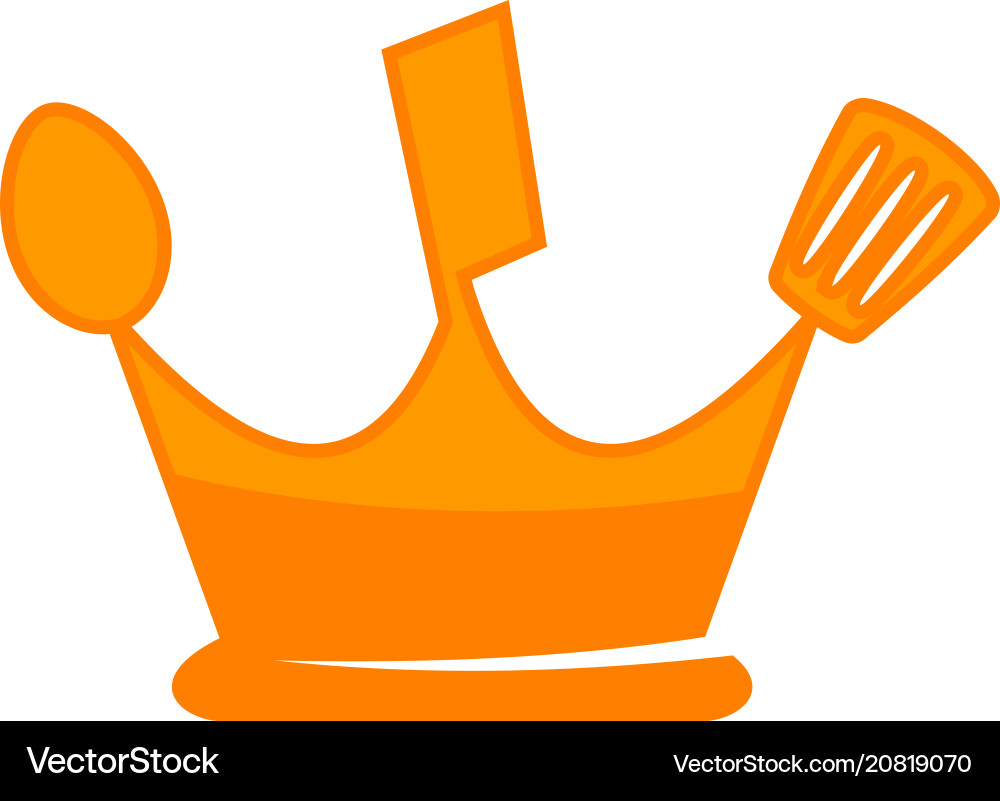 Royal Kitchen Logo Template Royalty Free Vector Image
