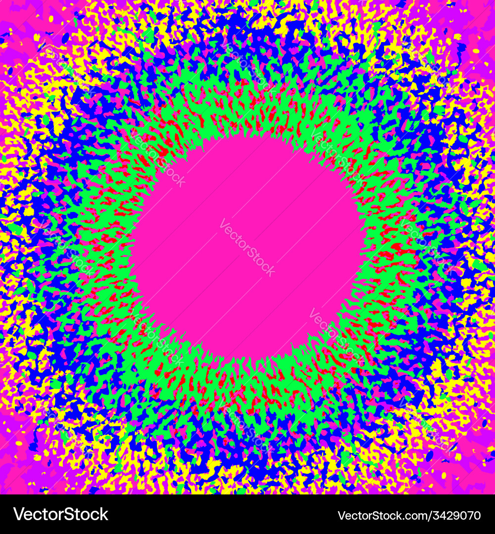 Tie dye round border Royalty Free Vector Image