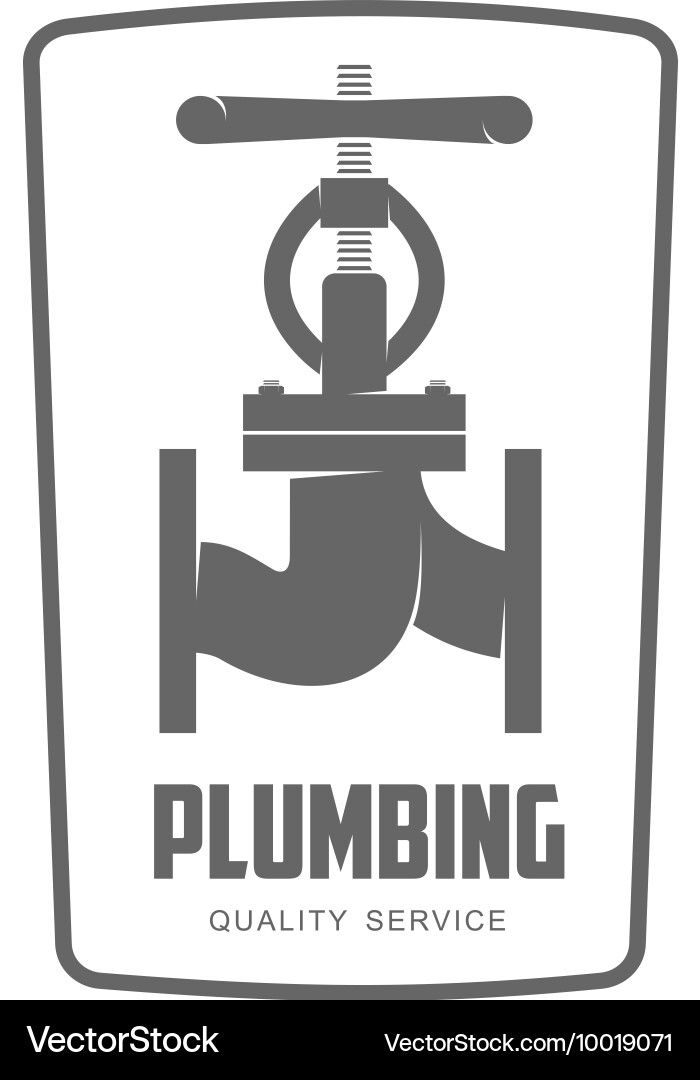 Logo water gas engineering plumbing Royalty Free Vector