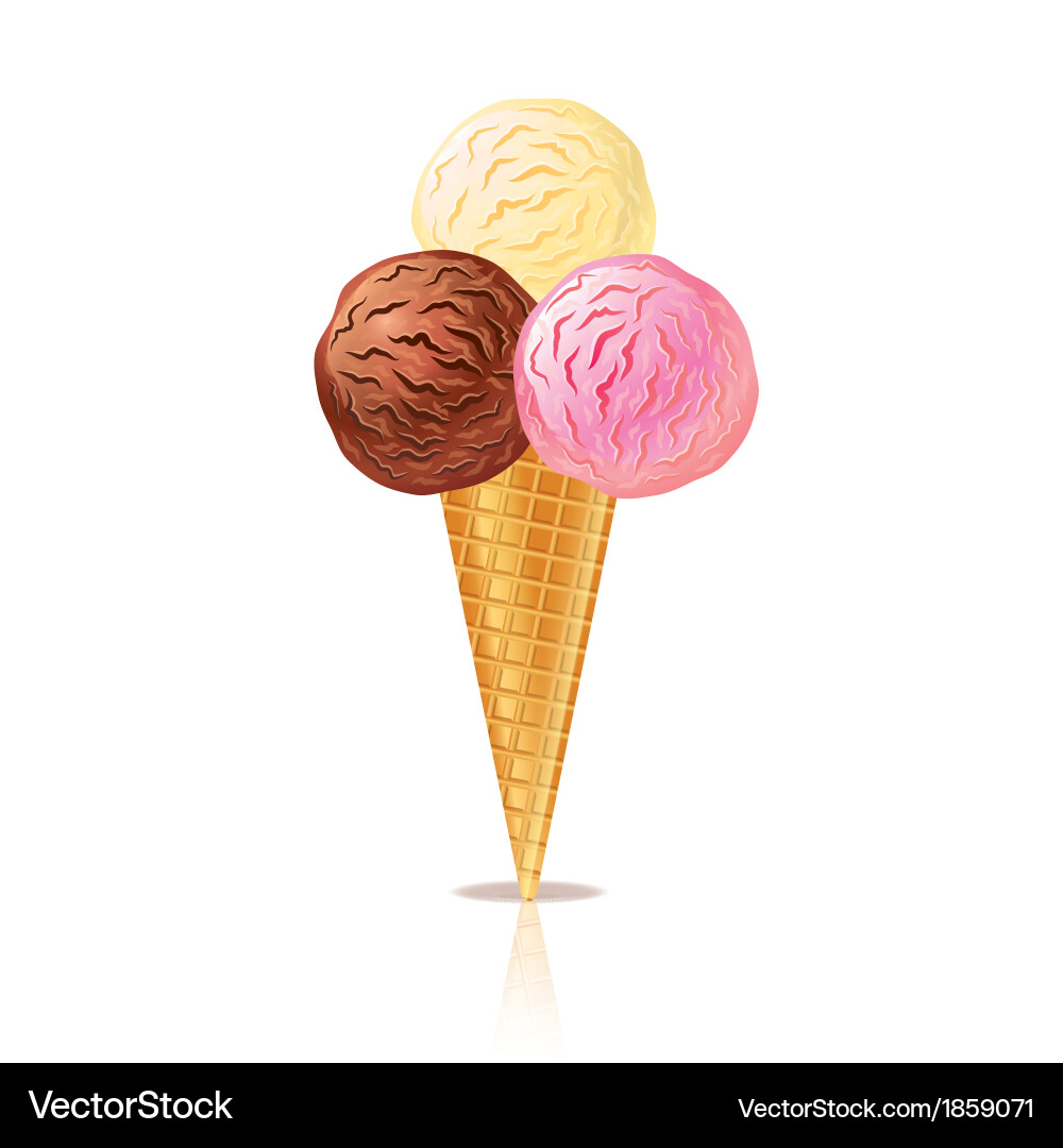 Object ice cream Royalty Free Vector Image - VectorStock