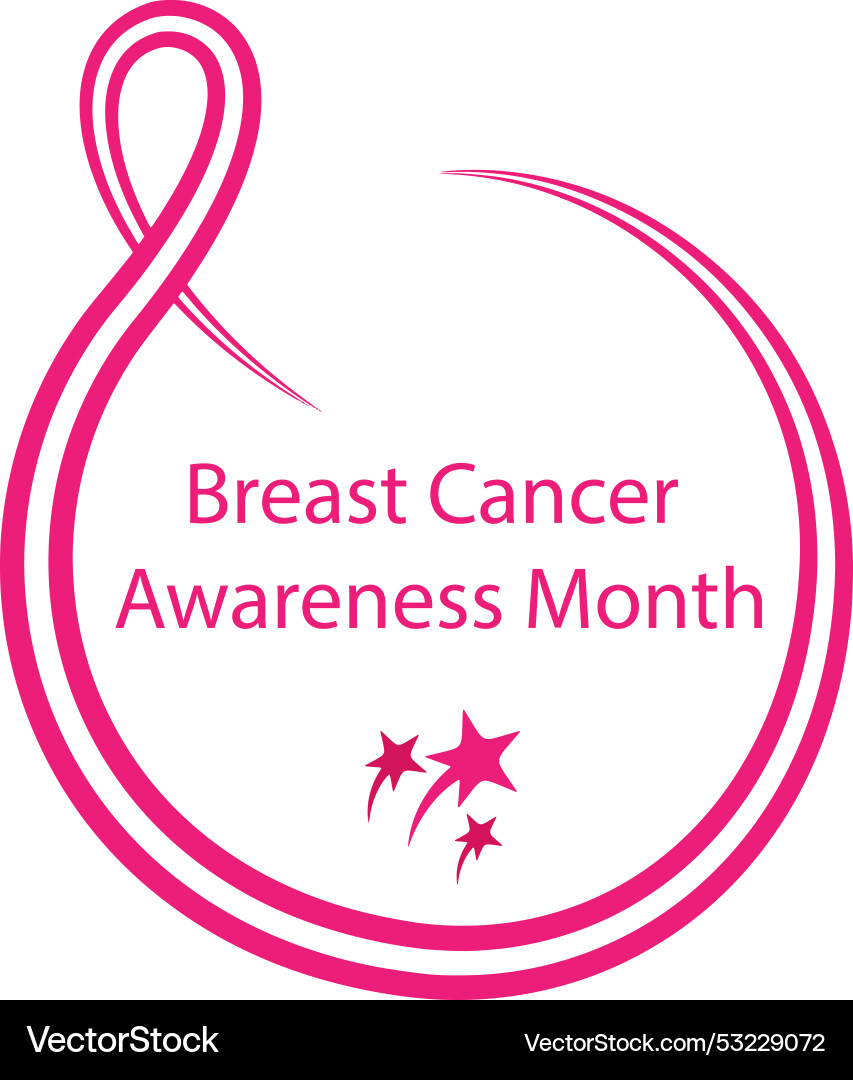 A breast cancer awareness month Royalty Free Vector Image
