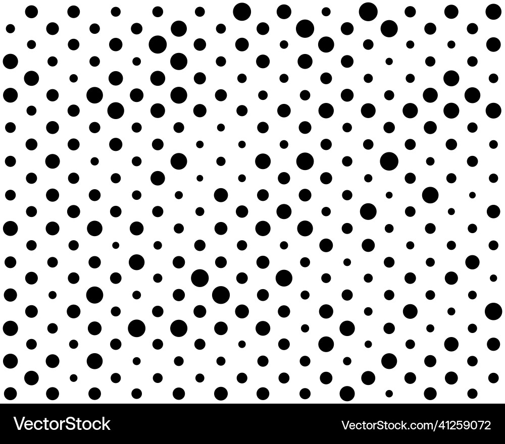 Black circles seamless pattern Royalty Free Vector Image