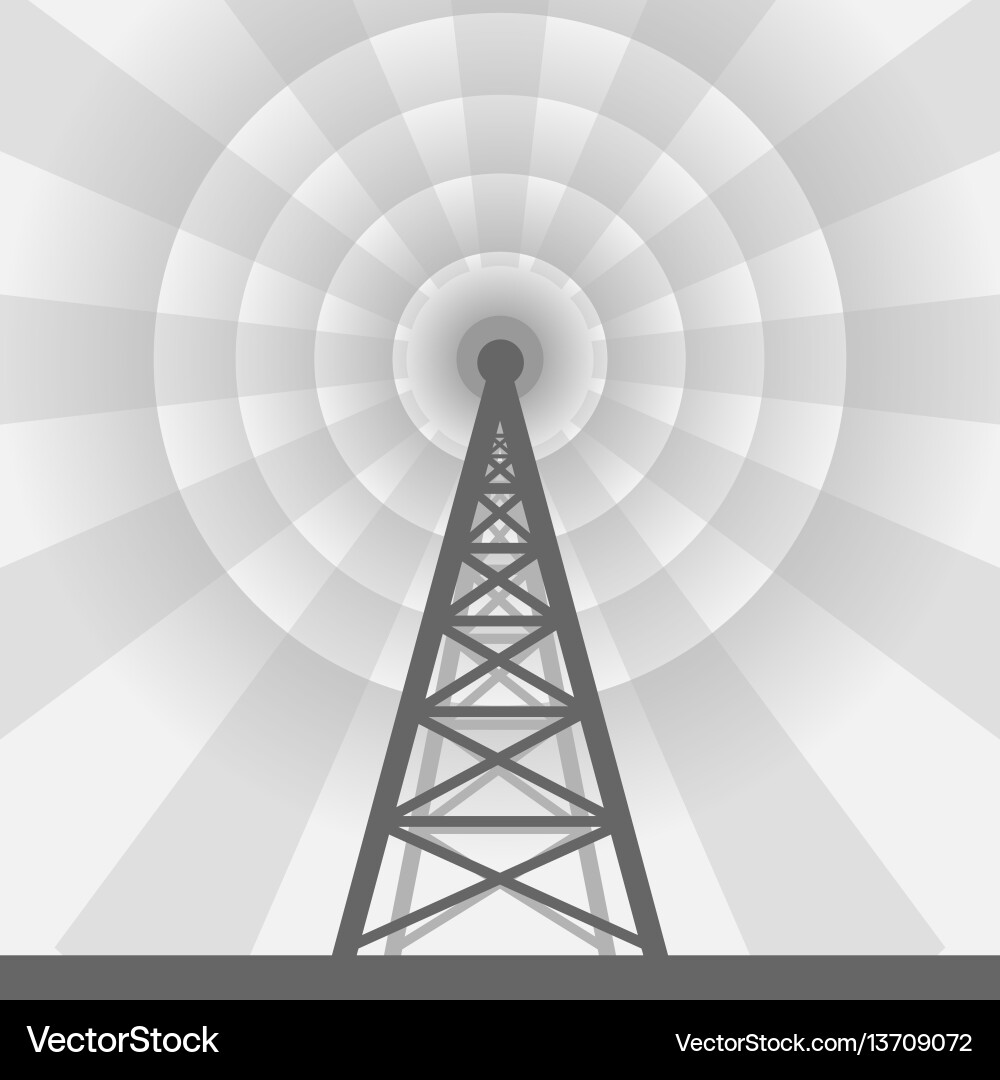 Radio Wave Background Royalty Free Vector Image