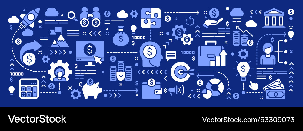 Business plan concept Royalty Free Vector Image